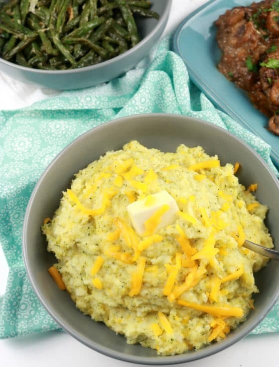 Easy Broccoli-Cheese Mashed Potatoes | Kitchen Dreaming