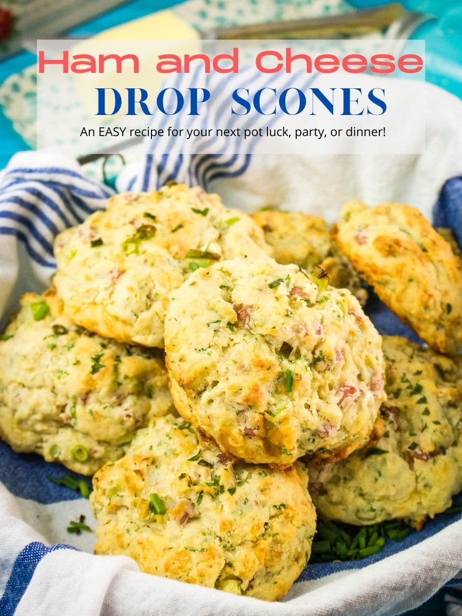Easy! No-Fuss Ham and Cheese Scones [Drop Scone Recipe]