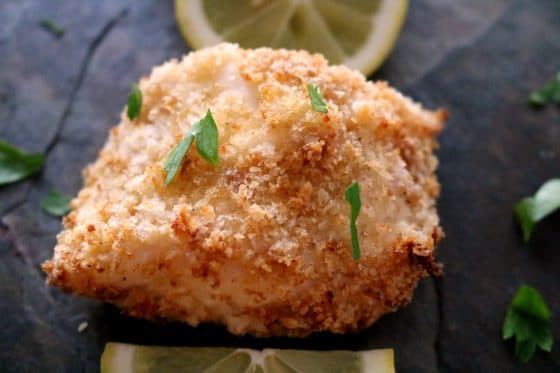 Panko Crusted Baked Cod Fish