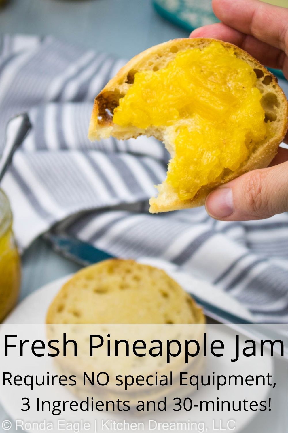 Small Batch Fresh Pineapple Jam made with Just 3 ingredients | Kitchen ...