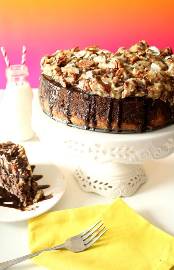 German Chocolate Cheesecake