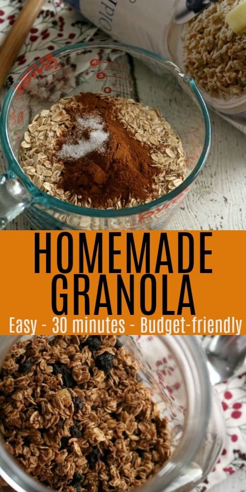 Cinnamon Raisin Granola