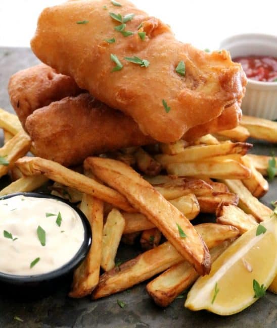 Beer Battered cod Recipe - Easy British Pub Food | Kitchen Dreaming