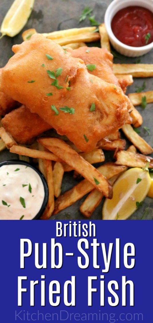 Beer Battered cod Recipe - Easy British Pub Food | Kitchen Dreaming
