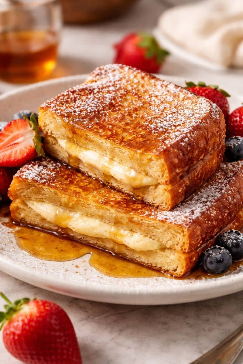 Cream Cheese Stuffed French Toast