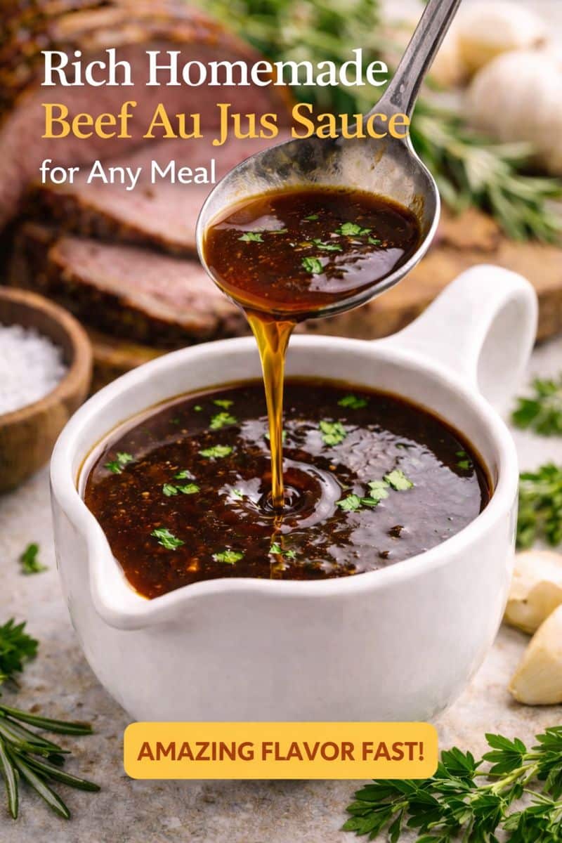 Easy Beef Au Jus Sauce (Rich Flavor in Just 15 Minutes!) | Kitchen Dreaming