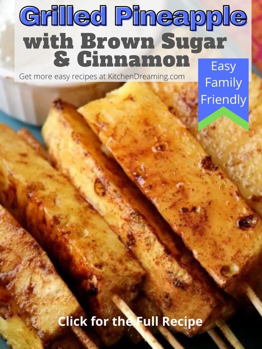 Cinnamon-Sugar Glazed Grilled Pineapple Recipe - in 4 simple steps
