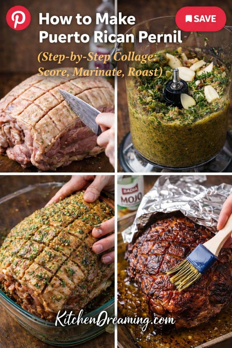 Puerto Rican Pernil With Crispy Skin (Easy Adobo-Mojo Roasted Pork ...