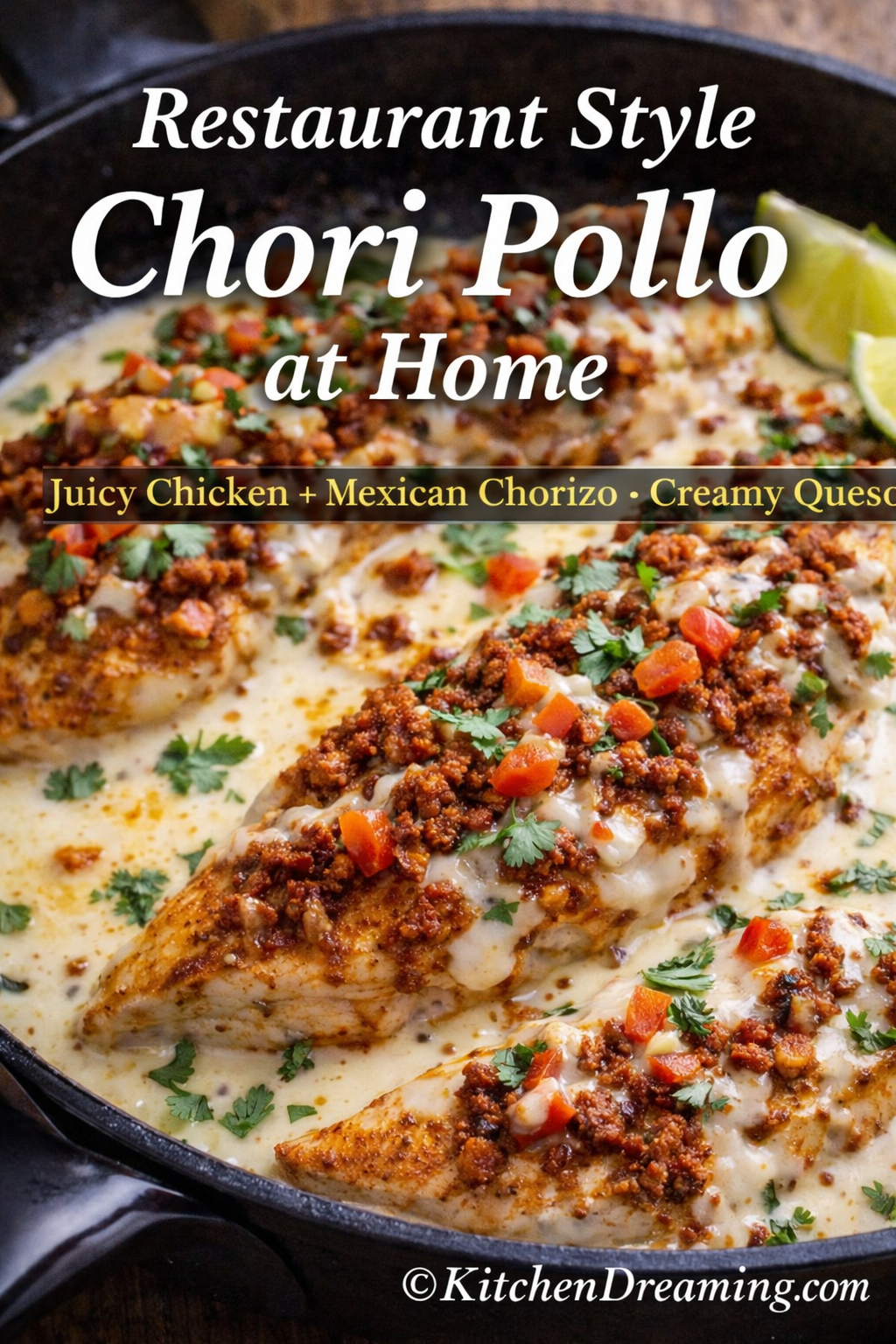 Chori Pollo - Easy Mexican-Style Chorizo Chicken | Kitchen Dreaming