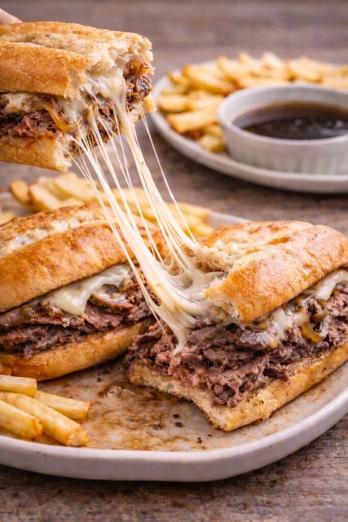 Easy Leftover Prime Rib French Dip Sandwich | Kitchen Dreaming