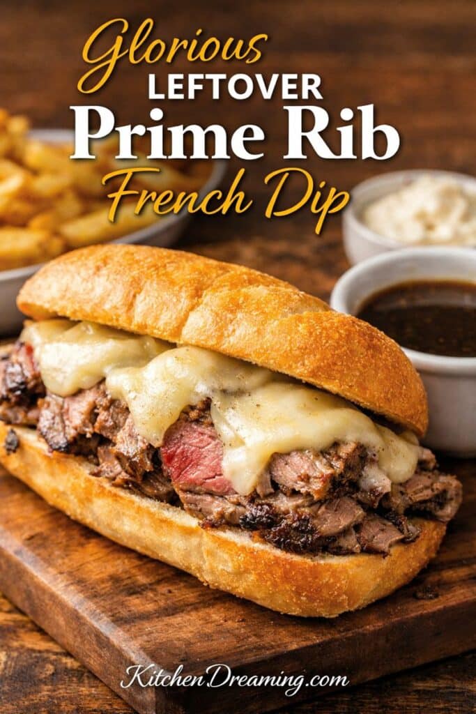 Easy Leftover Prime Rib French Dip Sandwich | Kitchen Dreaming
