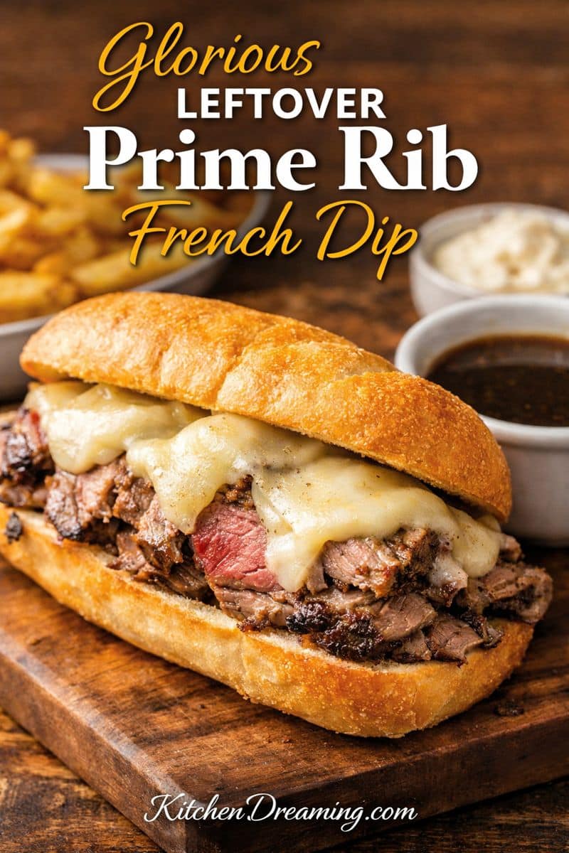 Easy Leftover Prime Rib French Dip Sandwich | Kitchen Dreaming