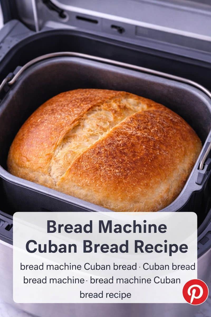Bread Machine Cuban Bread (Crusty Outside, Soft Center, Sandwich-Ready ...