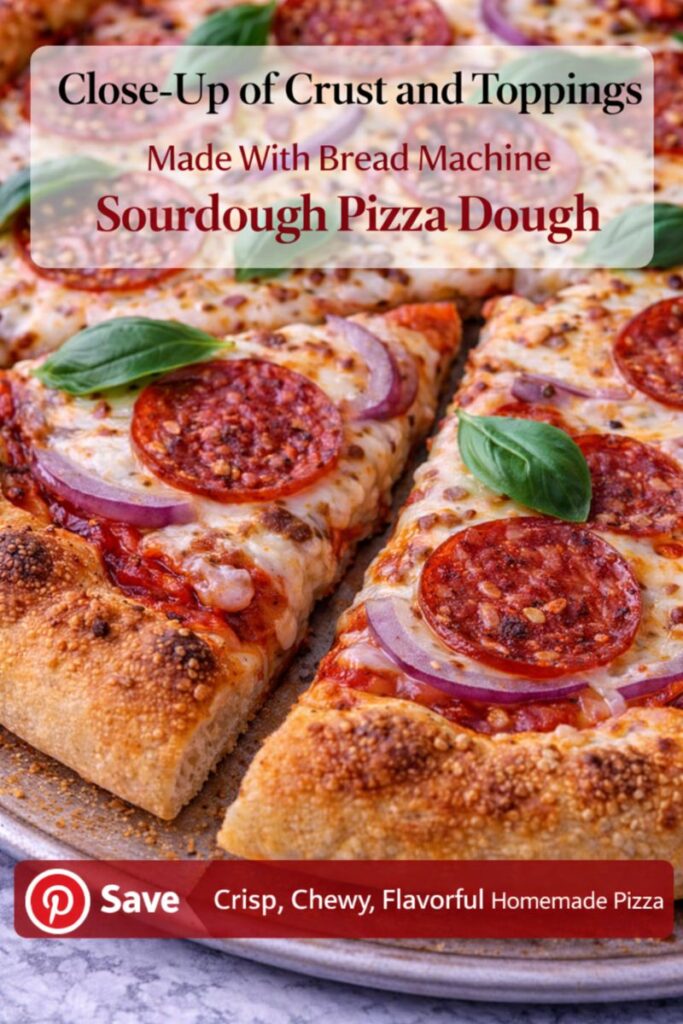 Bread Machine Sourdough Pizza Dough (Easy Dough Cycle Crust With Big ...