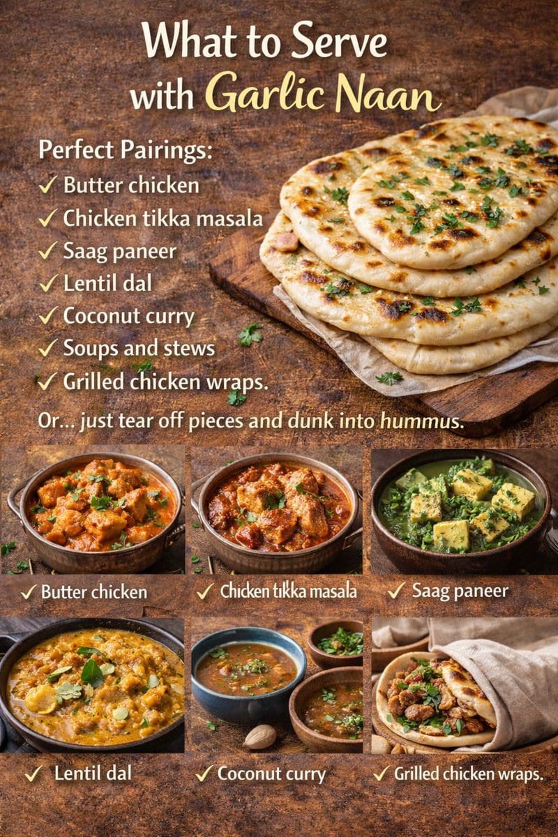 Easy Garlic Naan without an Oven - Soft, Chewy, Homemade Naan Bread ...