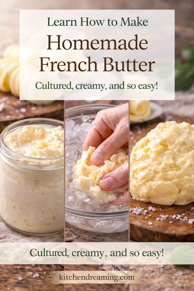 Homemade French Butter (Easy Cultured Butter Recipe at Home) | Kitchen ...