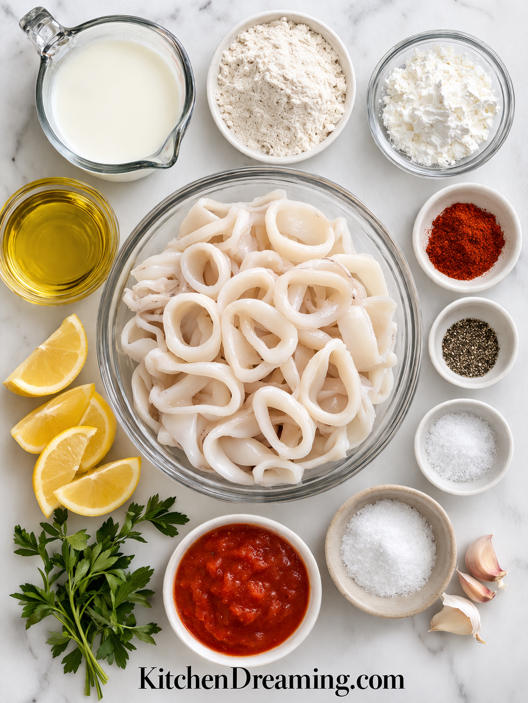 Crispy Fried Calamari (Better Than Restaurant Style + Air Fryer Option ...
